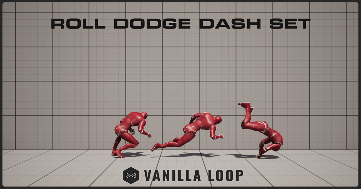 Roll Dodge Dash Set | 3D Animations | Unity Asset Store