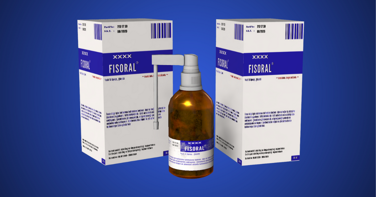 3D Pharmaceutical Spray Bottle with Packaging - Low Poly PBR | 3D Props ...