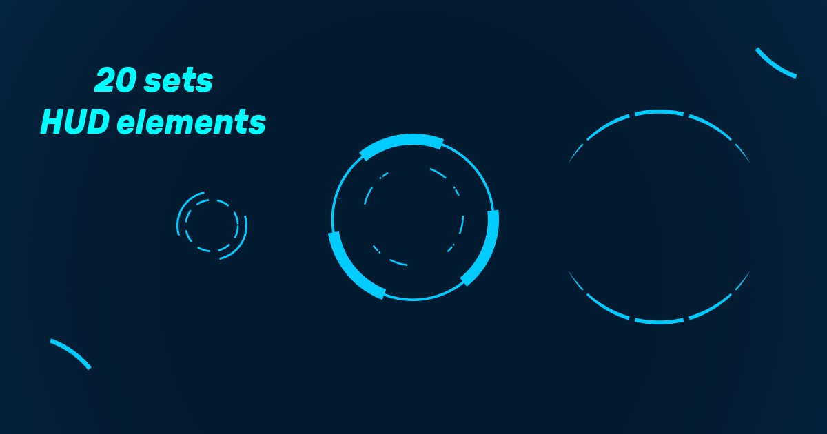 Sci fi ui-hud circles animation | 2D GUI | Unity Asset Store