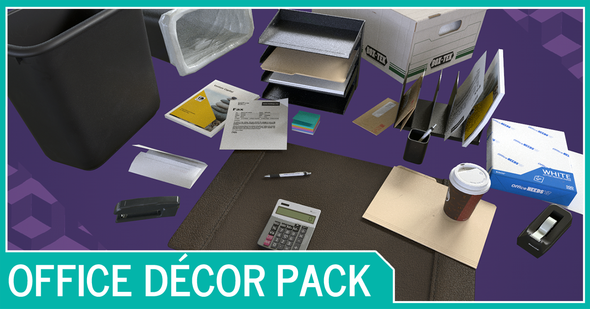 Office Decor Pack | 3D Props | Unity Asset Store