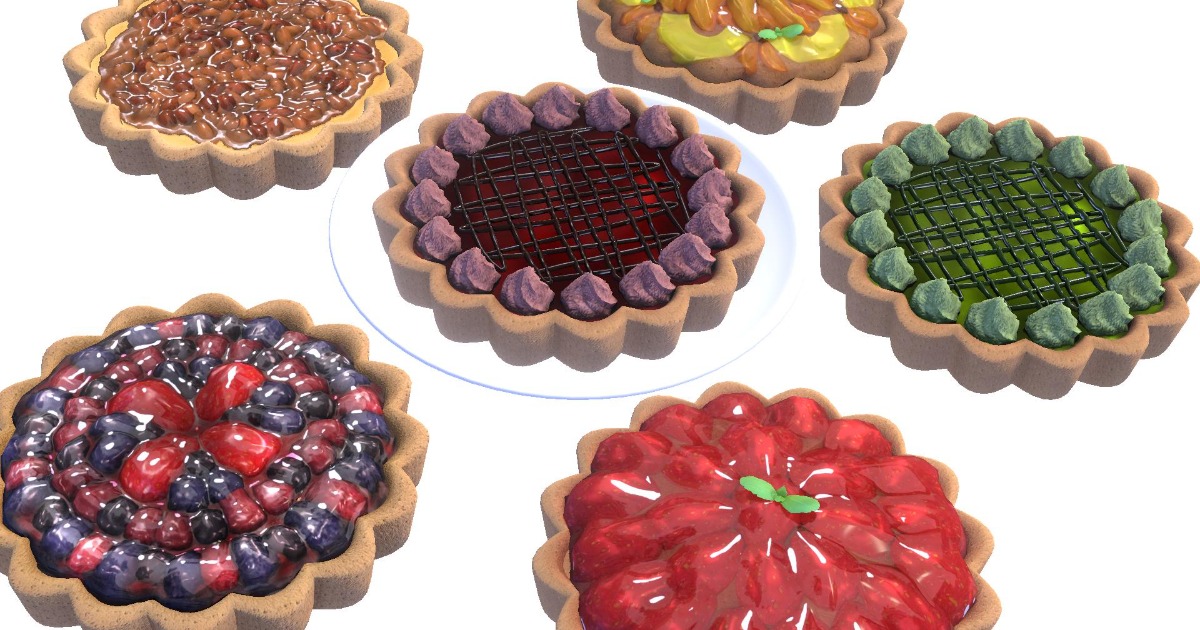 Tart Cake Set (Strawberry, Berry, Chocolate, Caramel, Fruit, Matcha ...