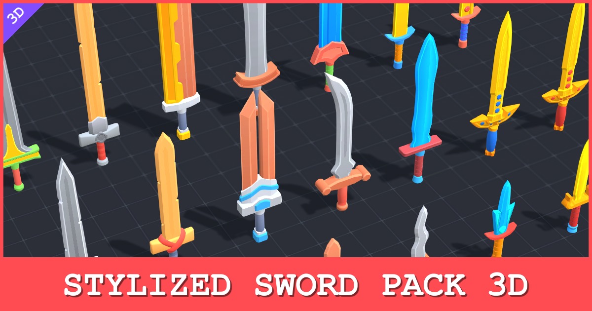 Stylized Sword Pack 3D | 3D Weapons | Unity Asset Store