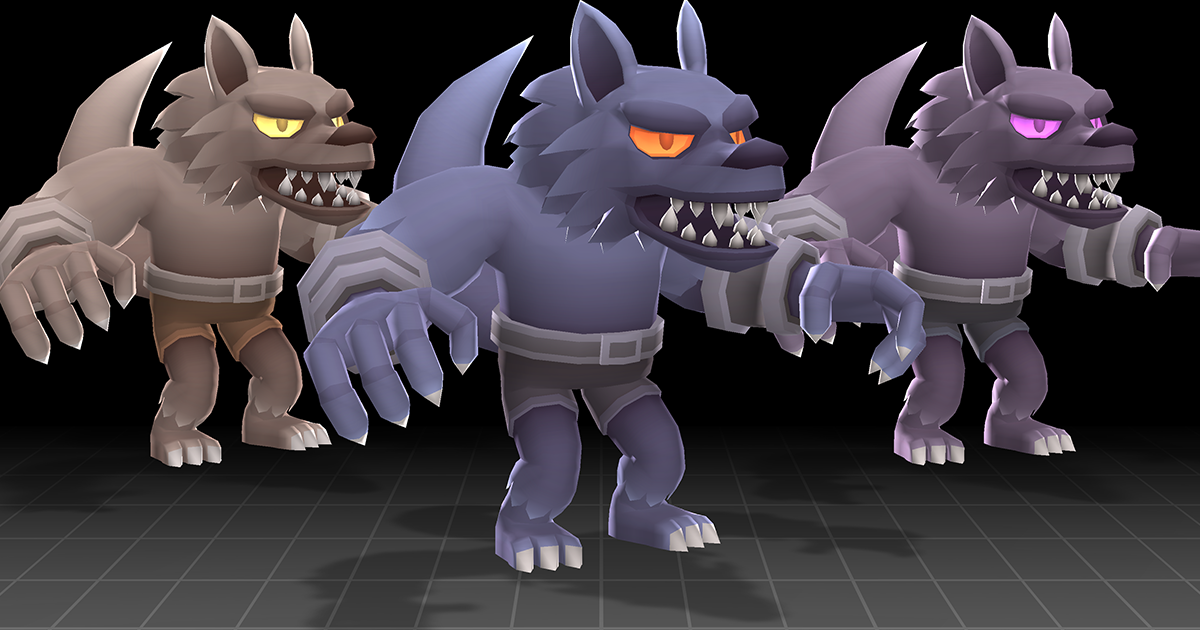 Poly HP - Shadowwolf | 3D Creatures | Unity Asset Store