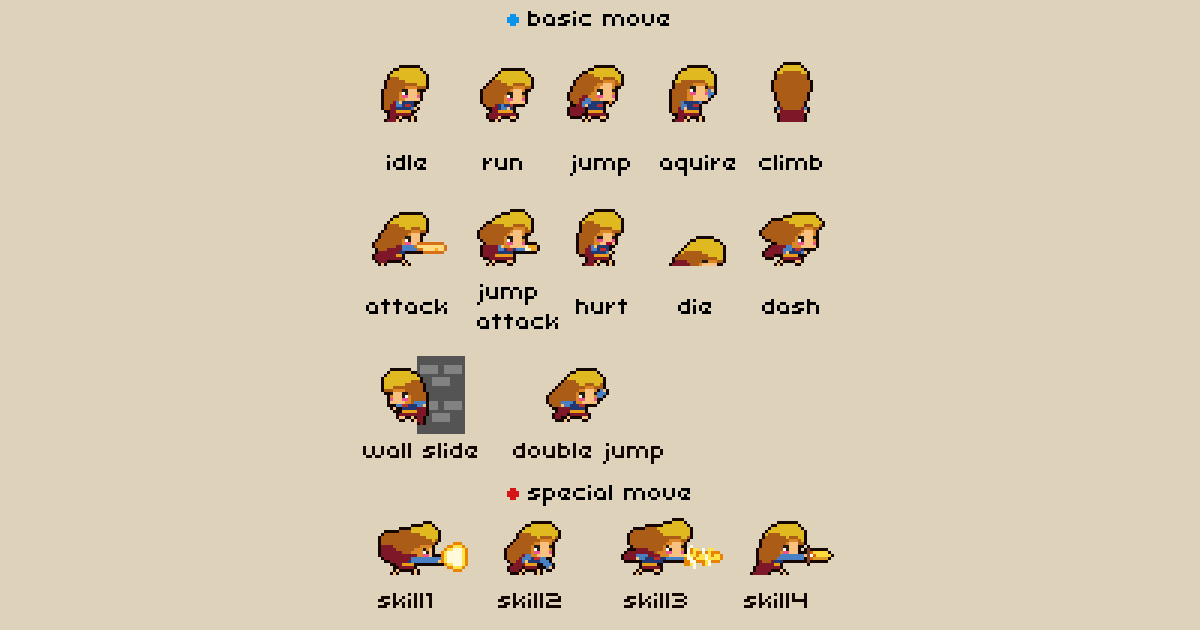 2D Pixel Punch Hero 4 | 2D Characters | Unity Asset Store