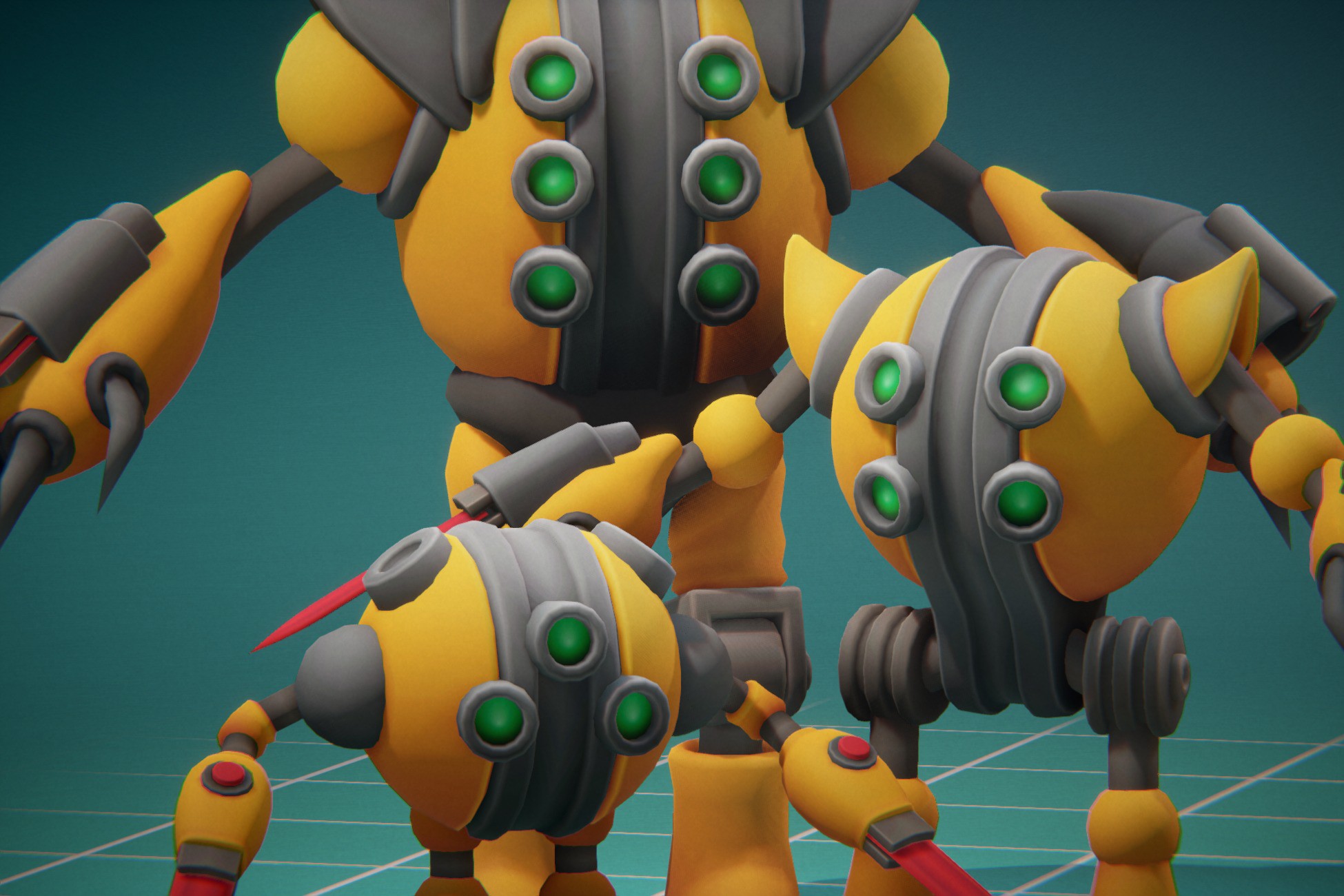 Cyblader Robot Family - Character + Animations | 3D Robots | Unity Asset Store