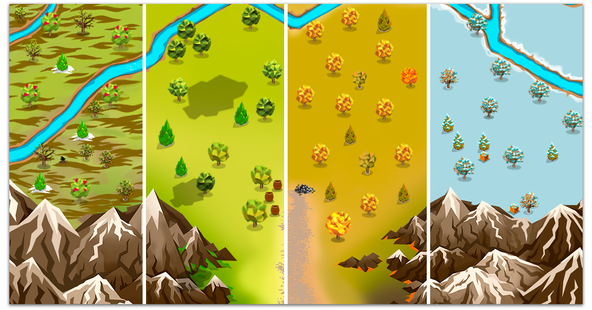 LOW POLY - NATURE PACK | 2D Nature | Unity Asset Store