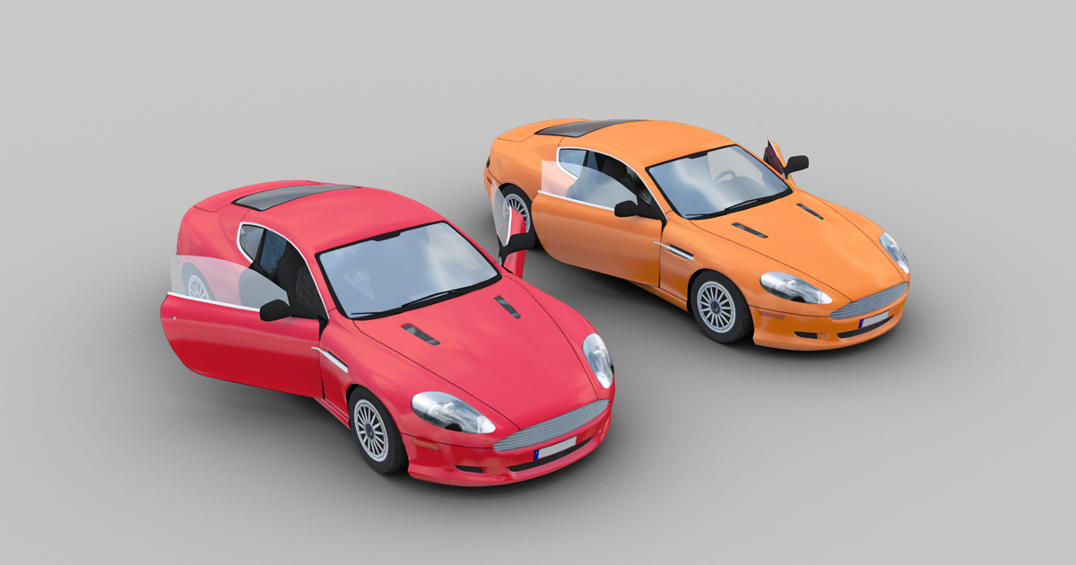 Car with Interior 17 | 3D Land | Unity Asset Store