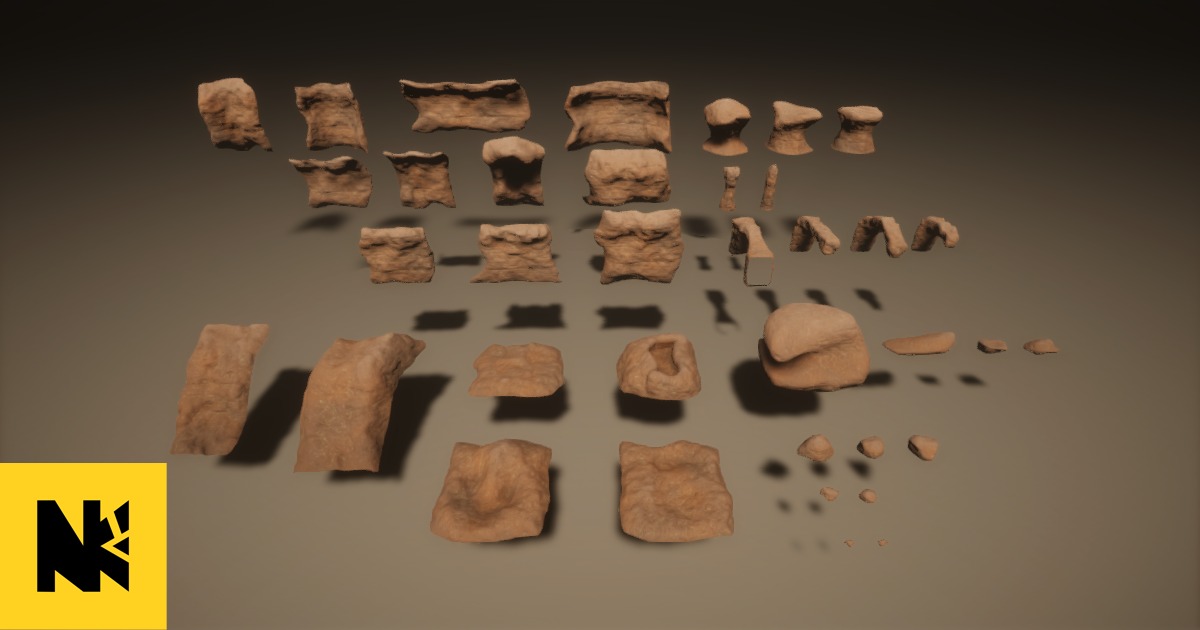 Environmental Rocks Pack Vol.3 - PBR | 3D Landscapes | Unity Asset Store