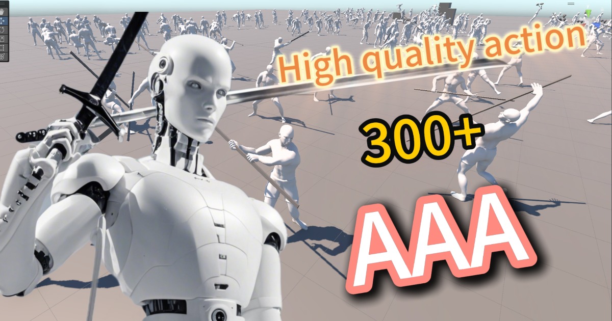 A complete set of High quality action300 | 3D Animations | Unity Asset ...