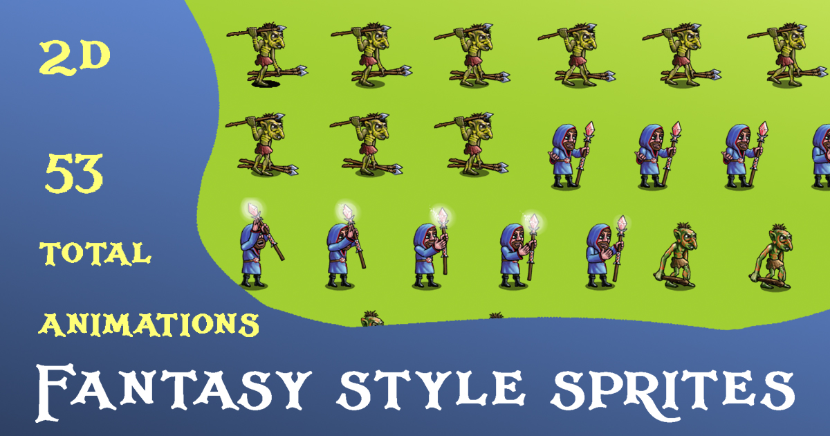 Fantasy style animated sprites | 2D Characters | Unity Asset Store