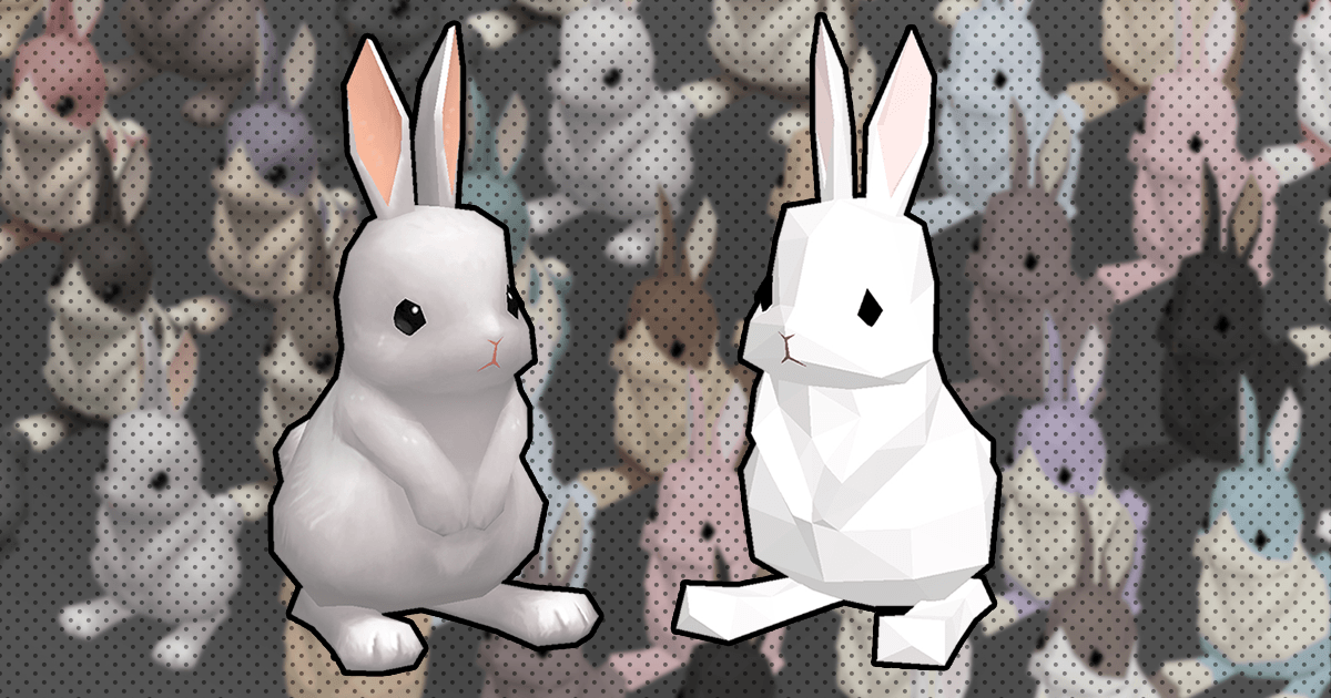 Poly Art & HandPainted Rabbit | 3D 동물 | Unity Asset Store