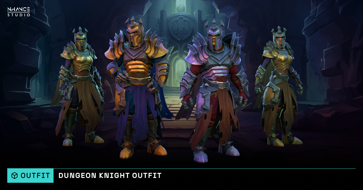 Stylized Fantasy Dungeon Knight Outfit | 3D Characters | Unity Asset Store