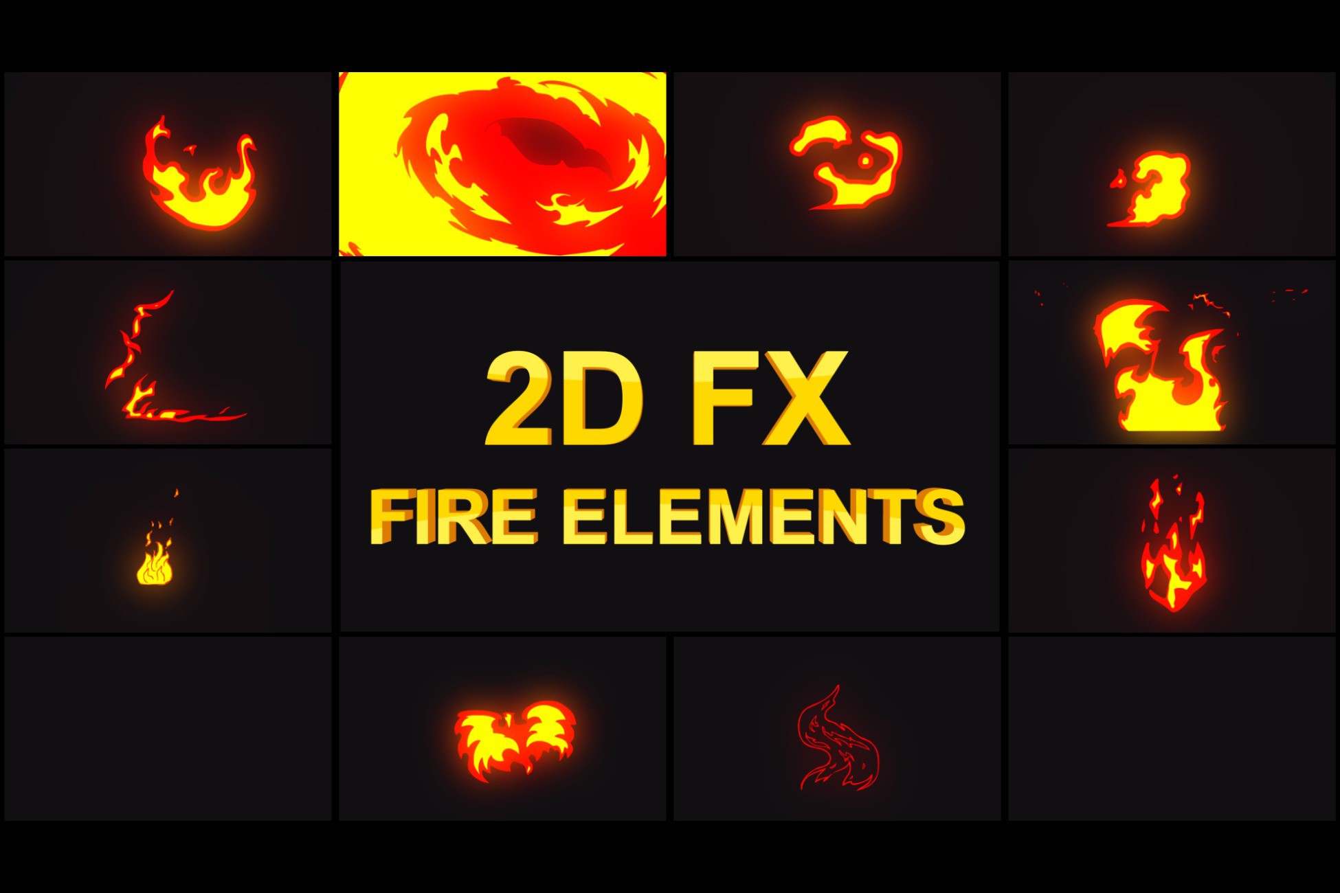 2D FX Fire Elements | Fire & Explosions | Unity Asset Store