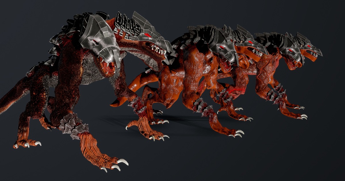 Red Cerberus | 3D Characters | Unity Asset Store