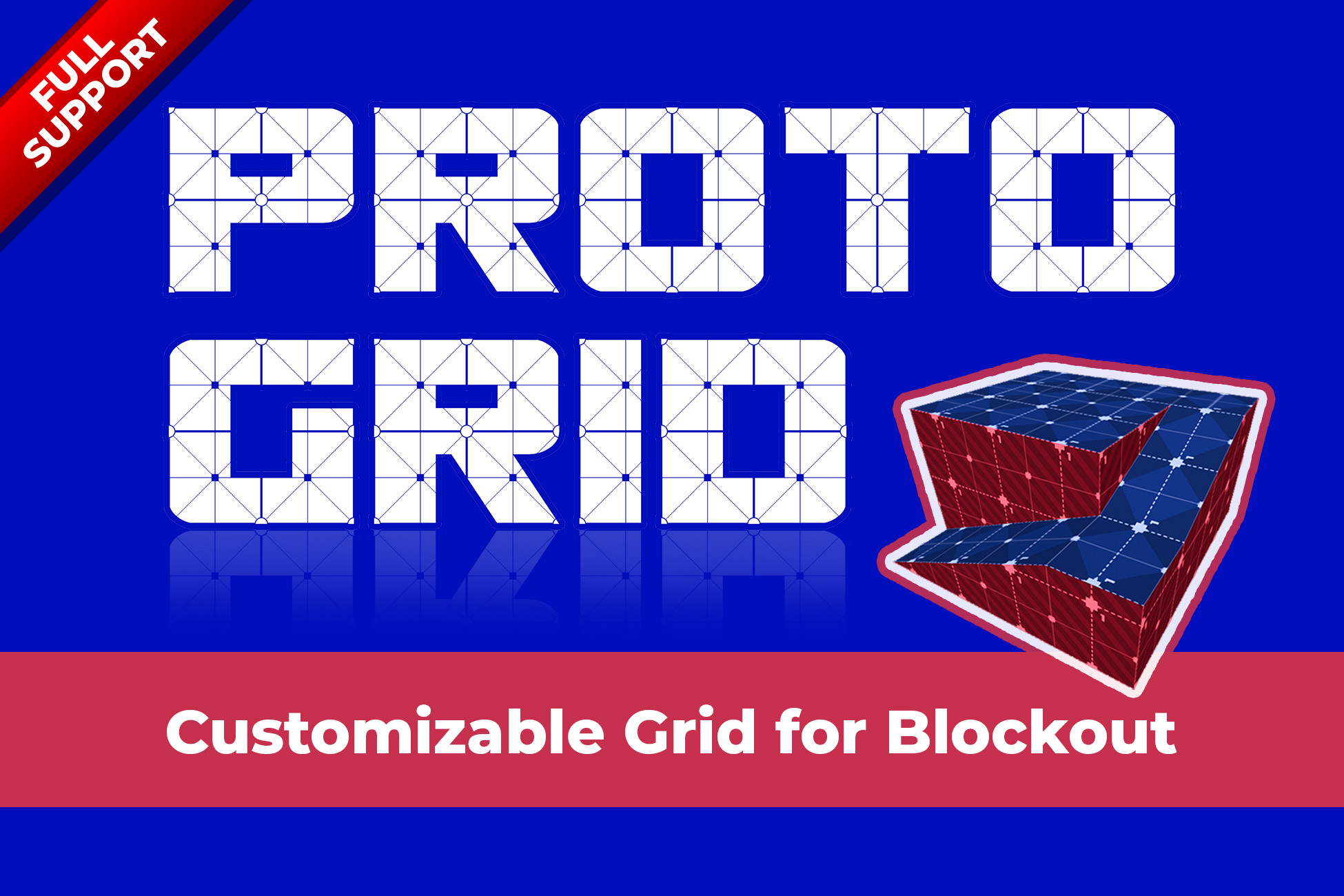 ProtoGrid - Customizable Grid for Blockout (Full Support) | 2D 텍스처 및 소재 | Unity Asset Store