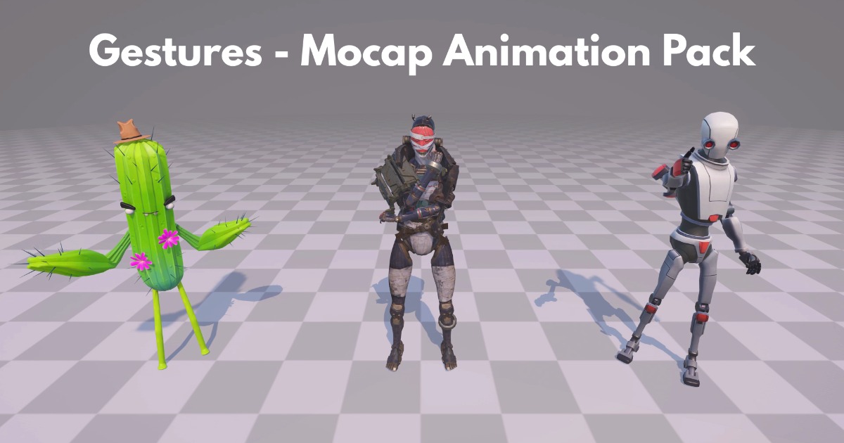 Gestures - Mocap Animation Pack | 3D Animations | Unity Asset Store