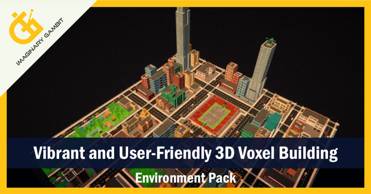 Simple Voxel Buildings and Environment | 3D Urban | Unity Asset Store