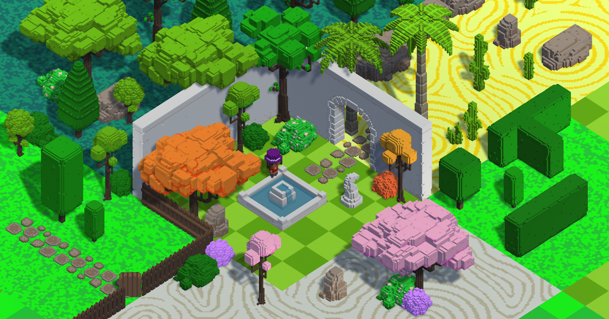 Voxel Garden Pack | 3D Landscapes | Unity Asset Store