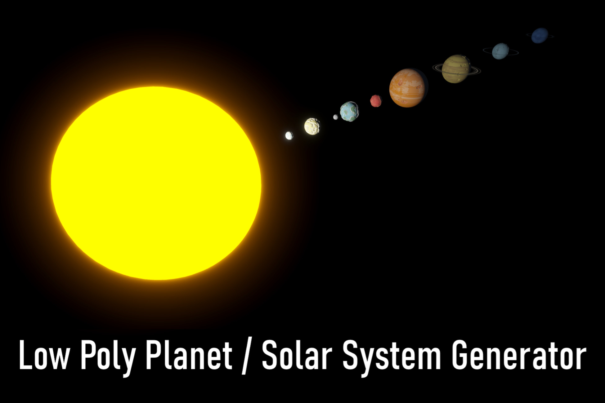 Low Poly Planet / Solar System Generator [URP] | Terrain | Unity Asset ...