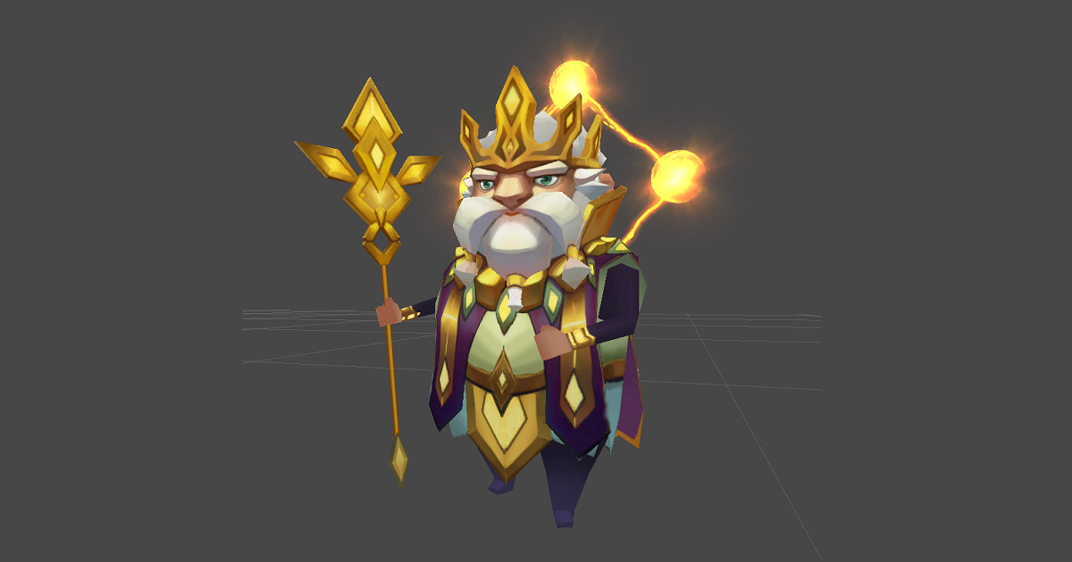 King - with FX - Cartoon Style | 3D Characters | Unity Asset Store