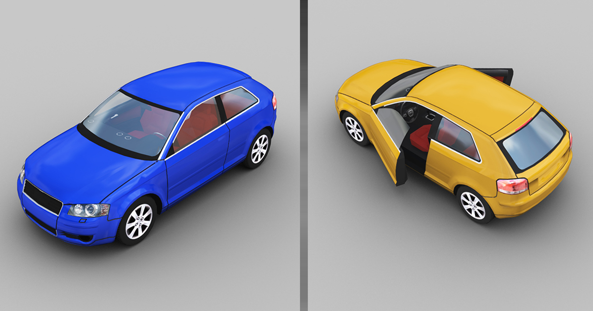 Car with Interior 10 | 3D 汽车 | Unity Asset Store