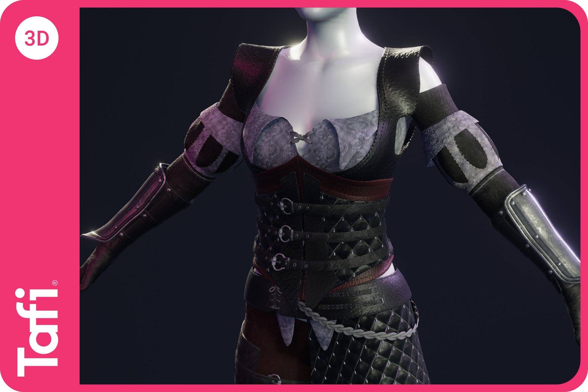 Highlands Ranger Outfit Female from Tafi | 3D Clothing | Unity Asset Store