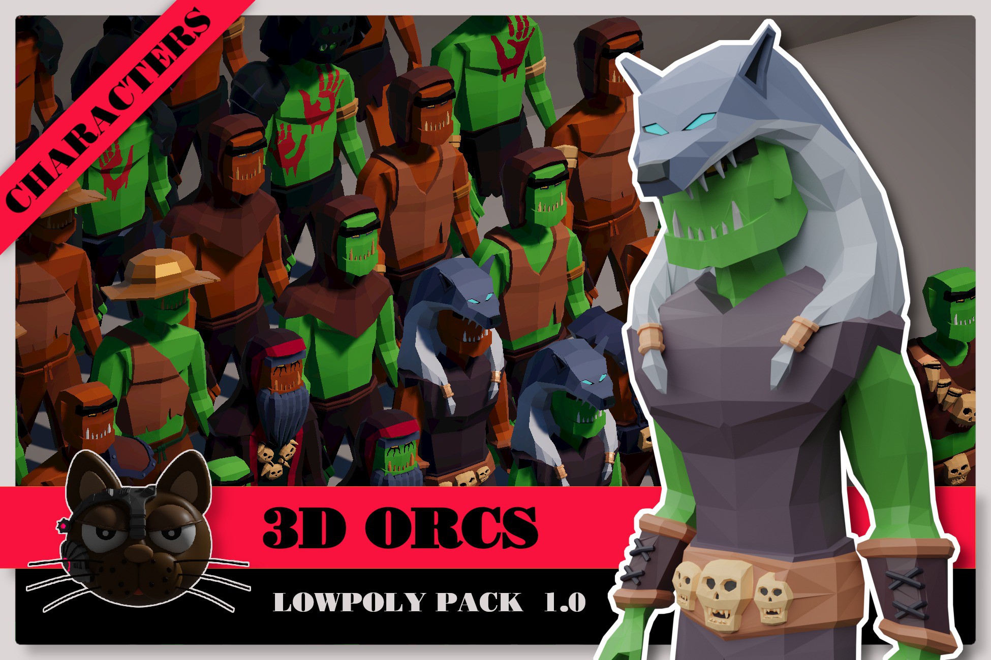 3D Characters Orcs Lowpoly Pack | 3D Humanoids | Unity Asset Store