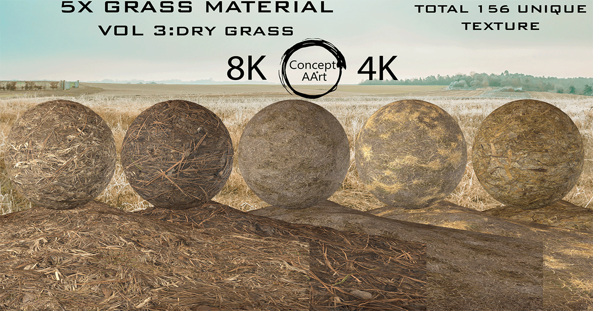 GRASS VOL3:DRY GRASS | 2D Textures & Materials | Unity Asset Store