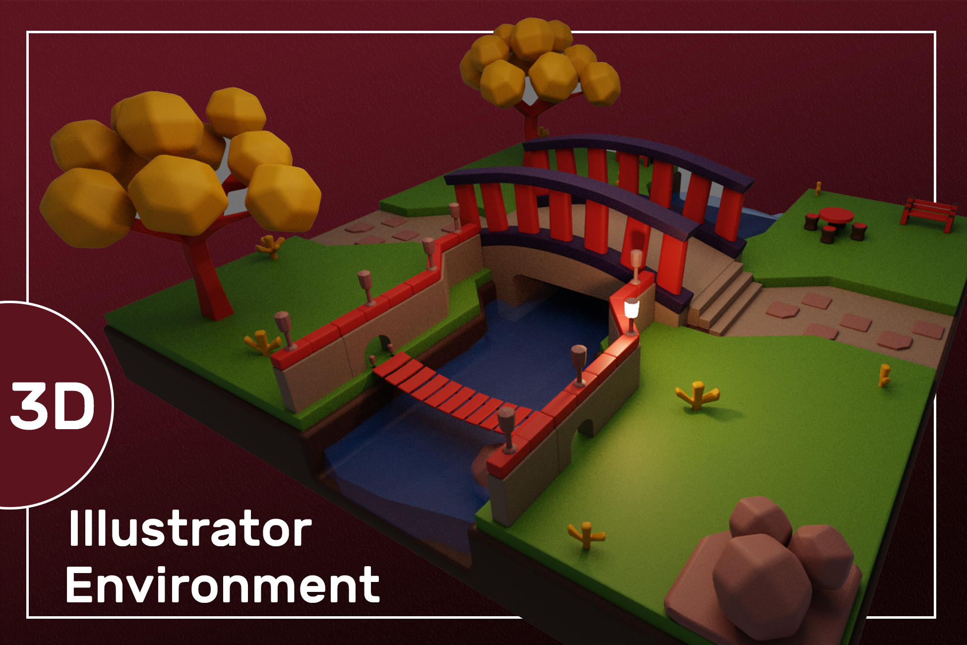 3d illustrator Environment Prototype Model | 3D Fantasy | Unity Asset Store