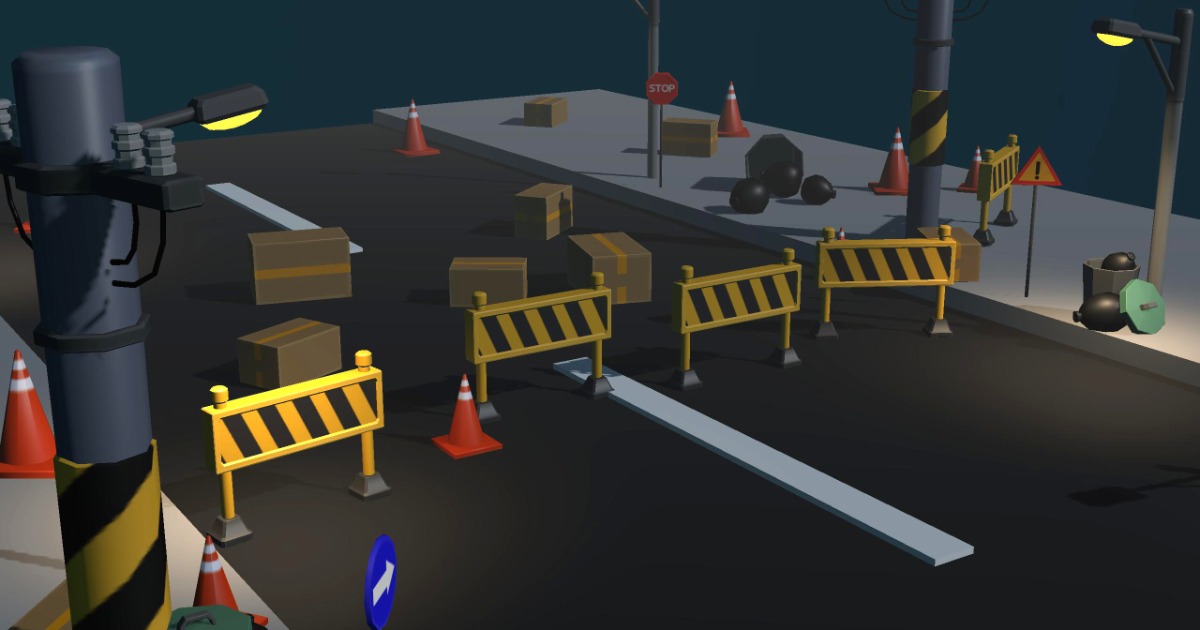 MAR-Lowpoly City Street Props Pack | 3D Props | Unity Asset Store