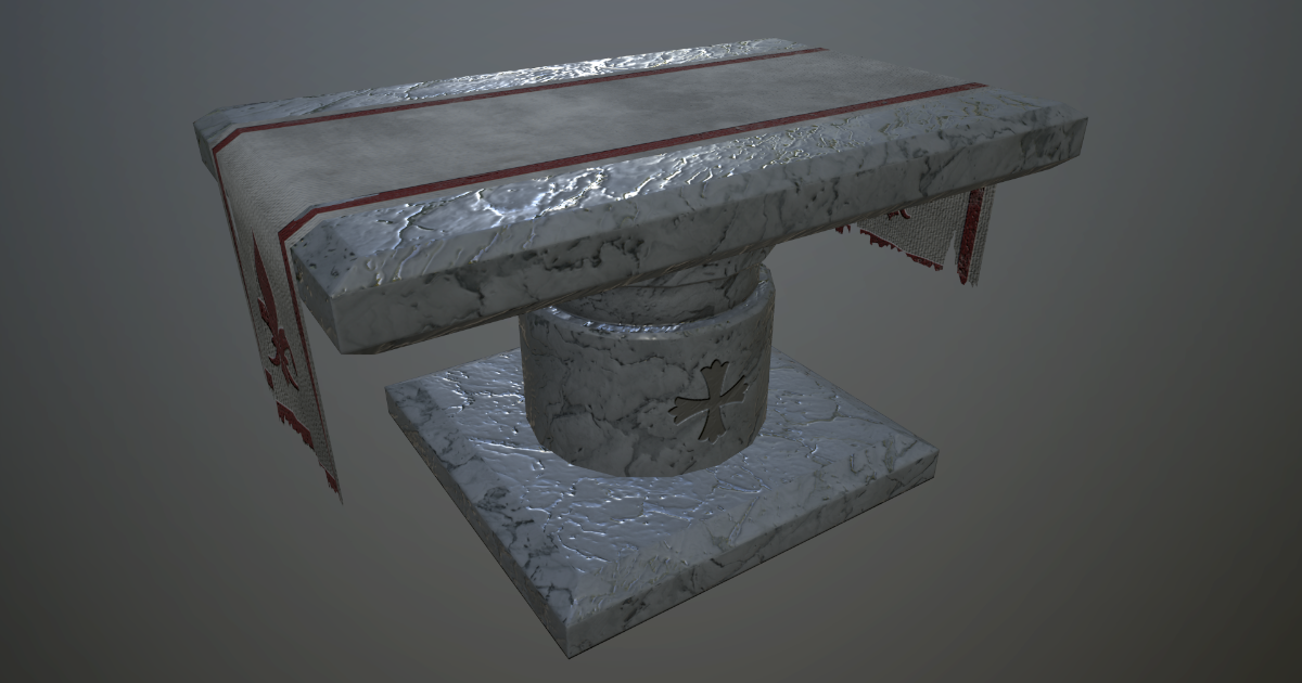 Stone table vol 1 | 3D Interior | Unity Asset Store