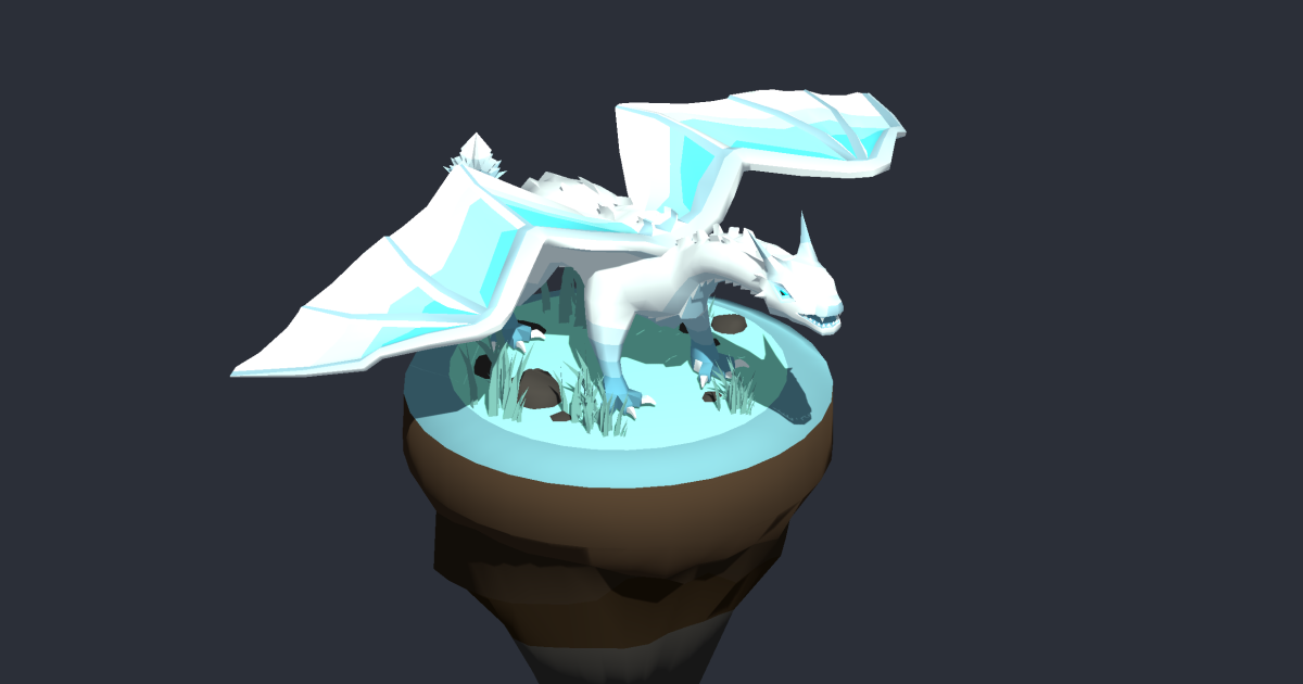 Medieval Fantasy - Ice Dragon | 3D Creatures | Unity Asset Store
