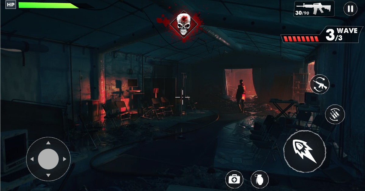 Zombie FPS Shooter Game GUI - Survival & Action HUD Pack | 2D GUI ...