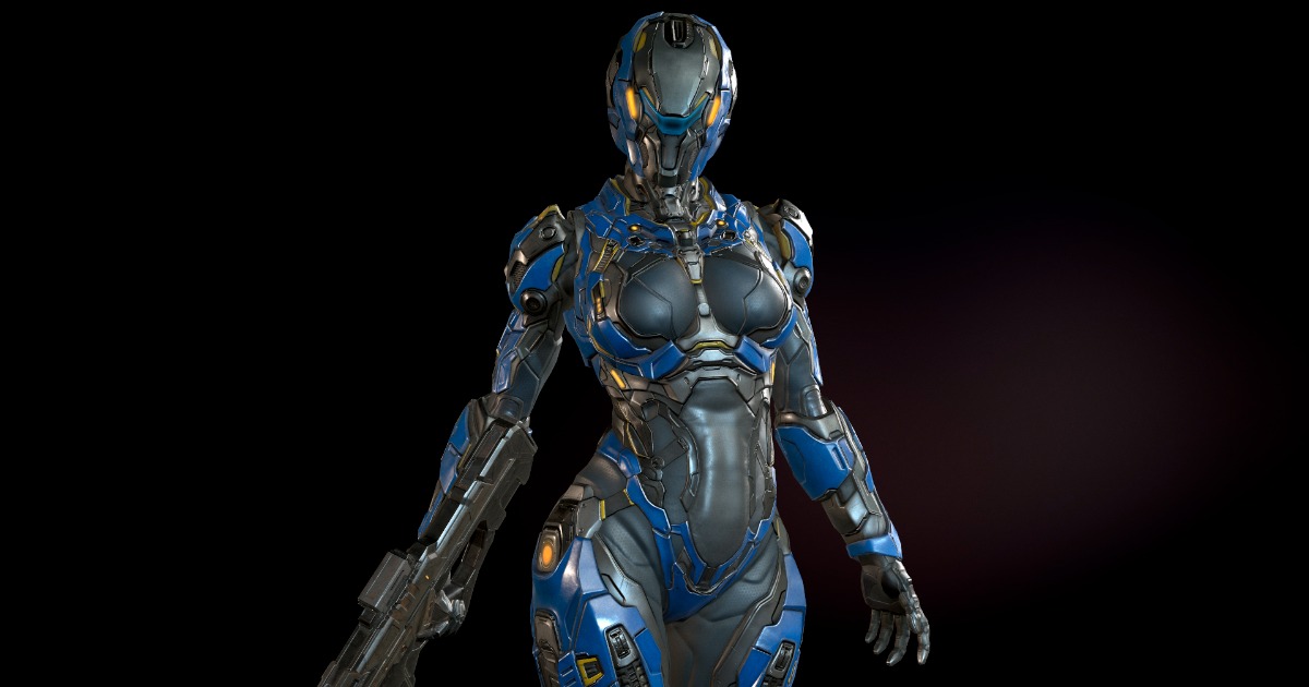 Cyborg_Girl_02 | Characters | Unity Asset Store