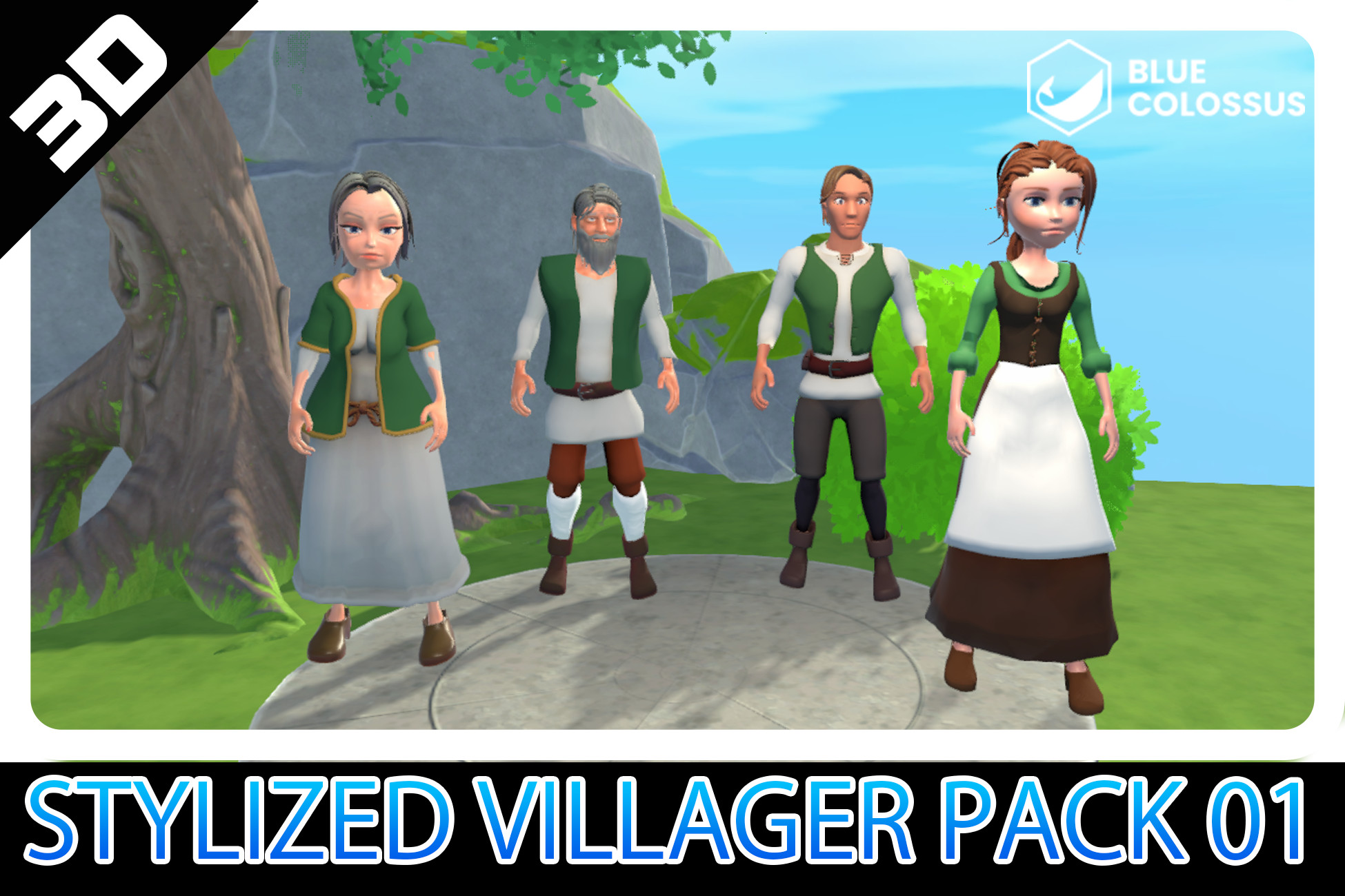 Stylized Villager pack 01 | 3D Characters | Unity Asset Store
