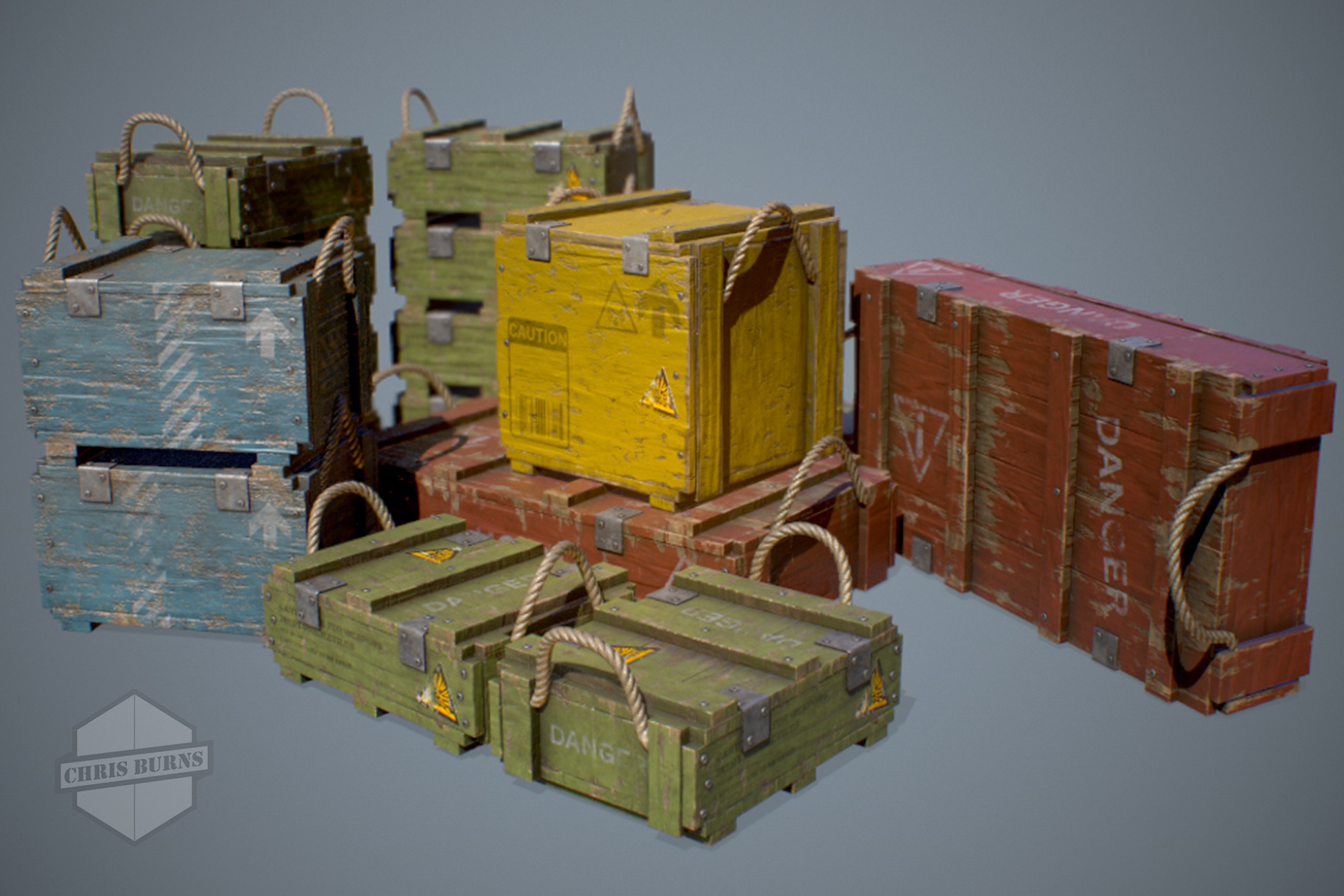 Ammo Crates | 3D Props | Unity Asset Store
