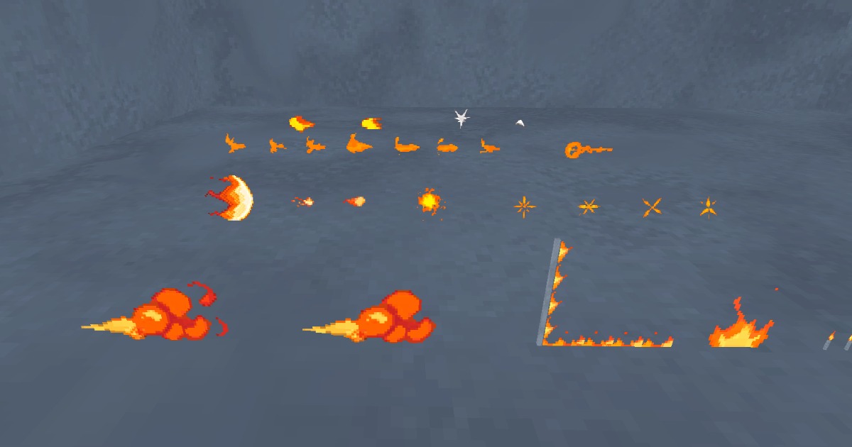 Pixel Fire and Explosions | VFX | Unity Asset Store