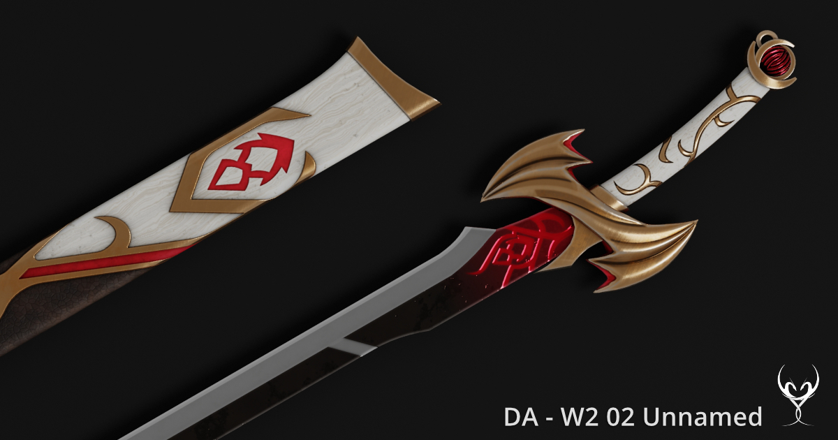 DA W2 02 Unnamed - Falchion | 3D Weapons | Unity Asset Store
