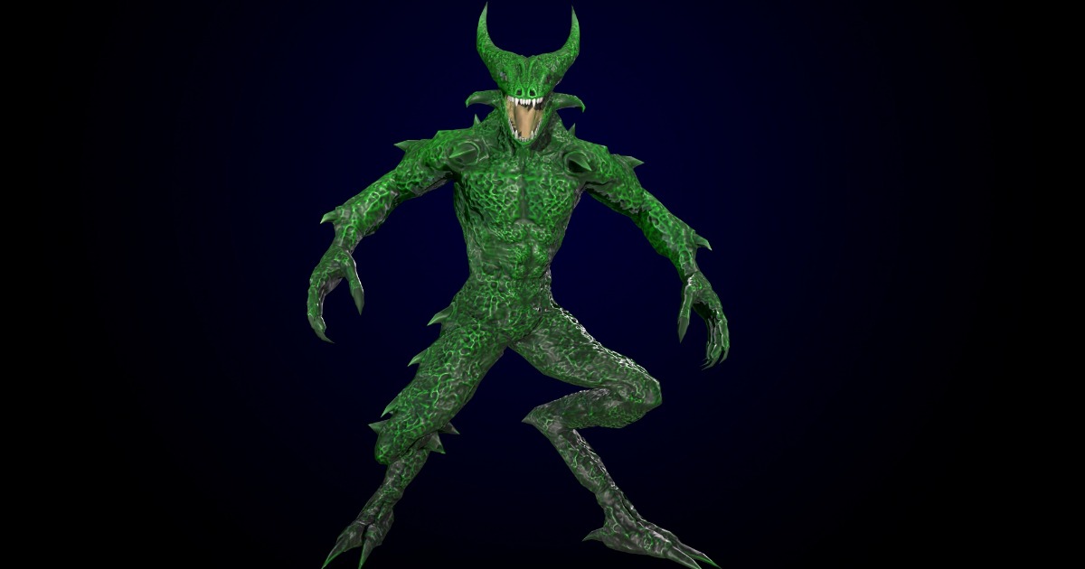 Monster reptilian | 3D Creatures | Unity Asset Store