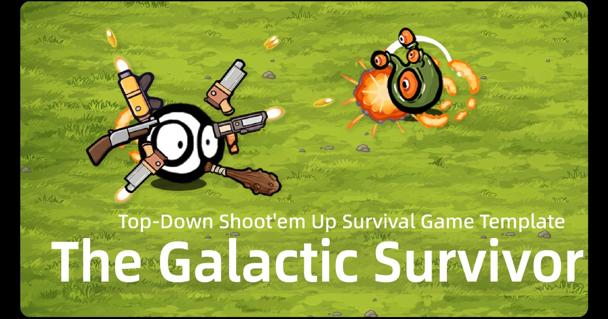 Galactic Survivor: Top-Down Shoot'em Up Survival Game Template ...