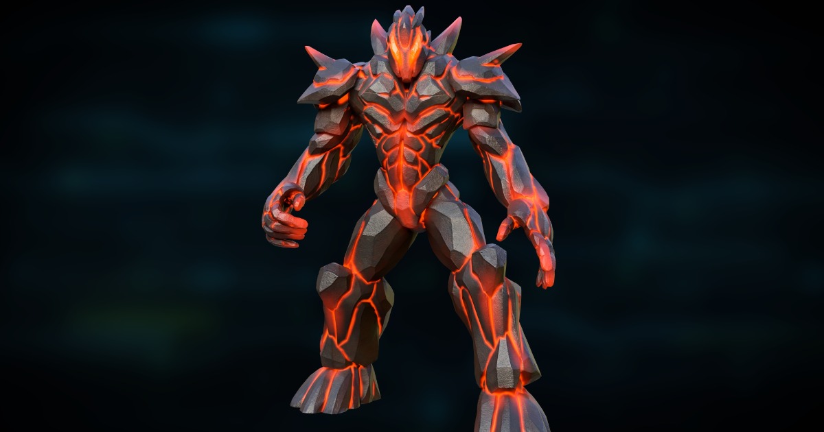 Fantasy Golem Man v2 | Characters | Unity Asset Store