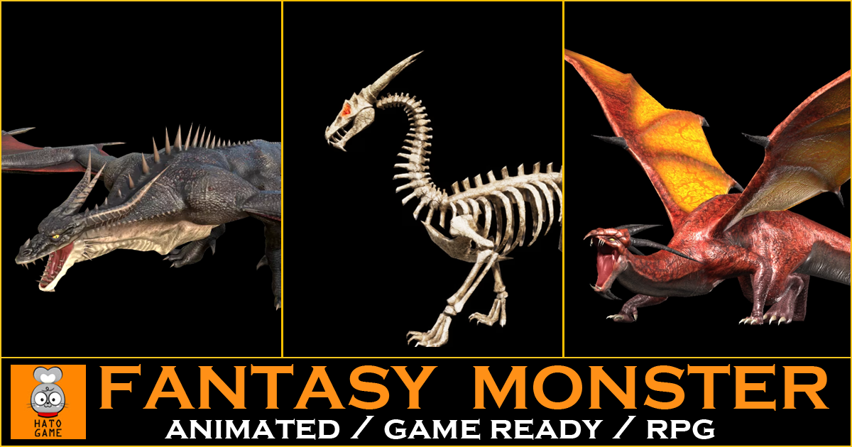 01_Monster Bundle 13 | 3D Characters | Unity Asset Store