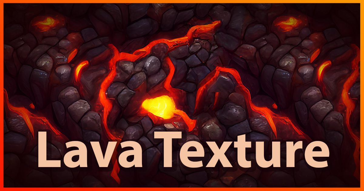 Lava Rocks Texture #1 (Hand-painted, Seamless + Tileable) | 2D Floors ...