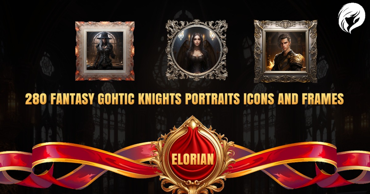 RPG Fantasy Portraits - Gothic Knights- Elorian World | 2D Icons | Unity Asset Store