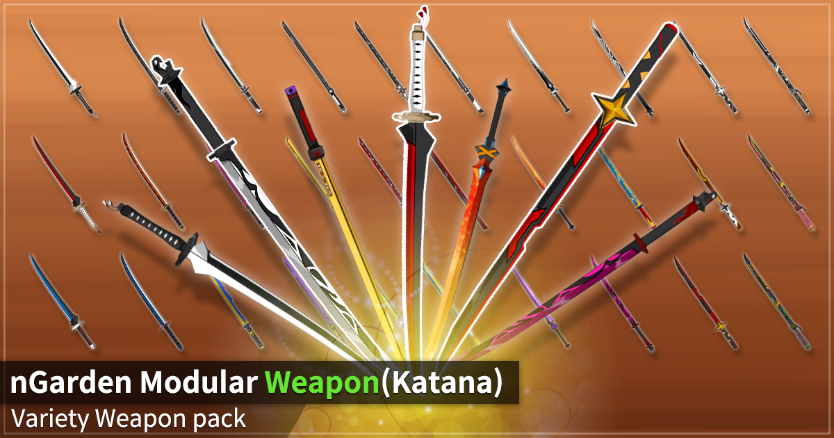 Modular weapon (Katana) | 3D 武器 | Unity Asset Store
