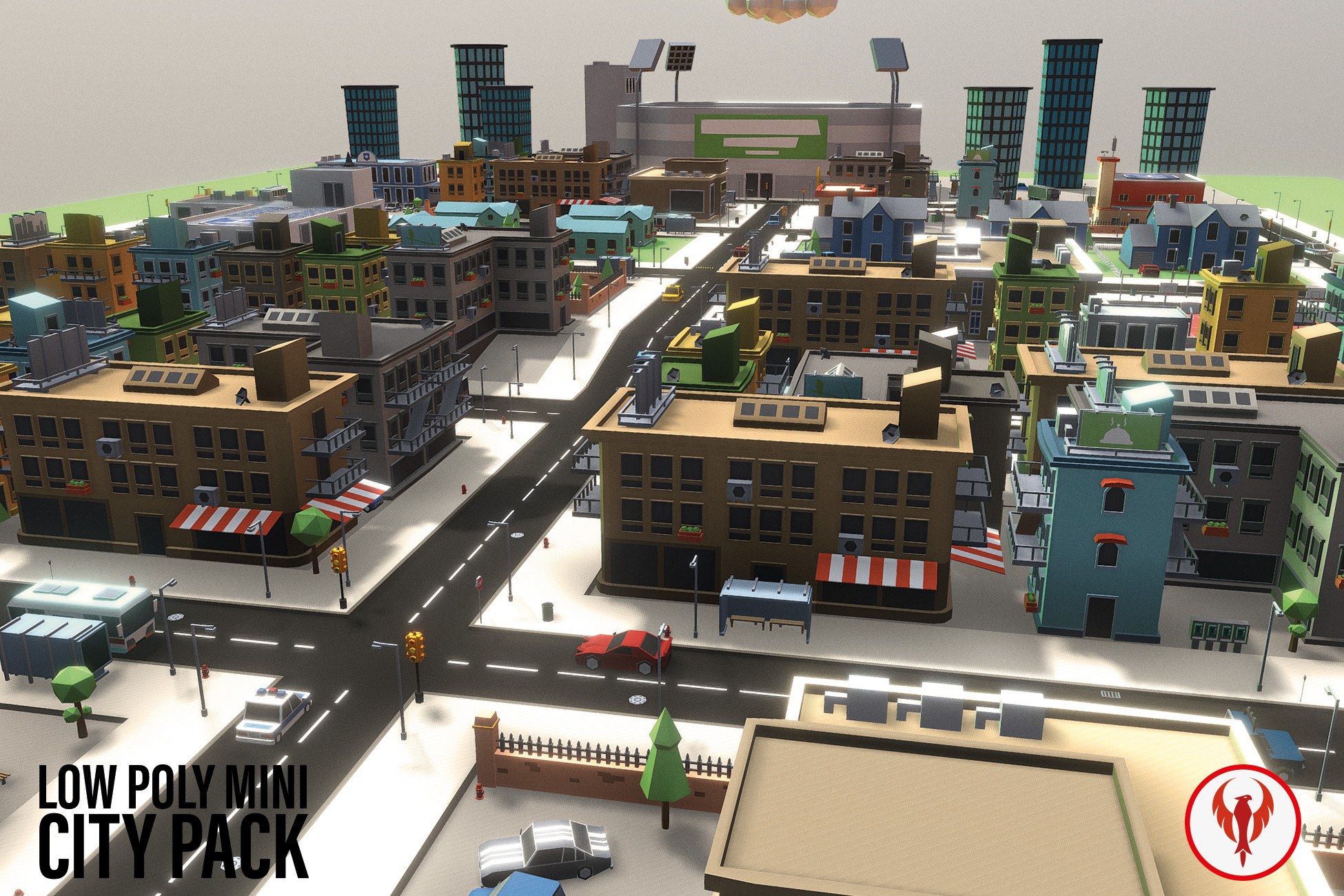 Low Poly Mini City Pack | 3D Environments | Unity Asset Store
