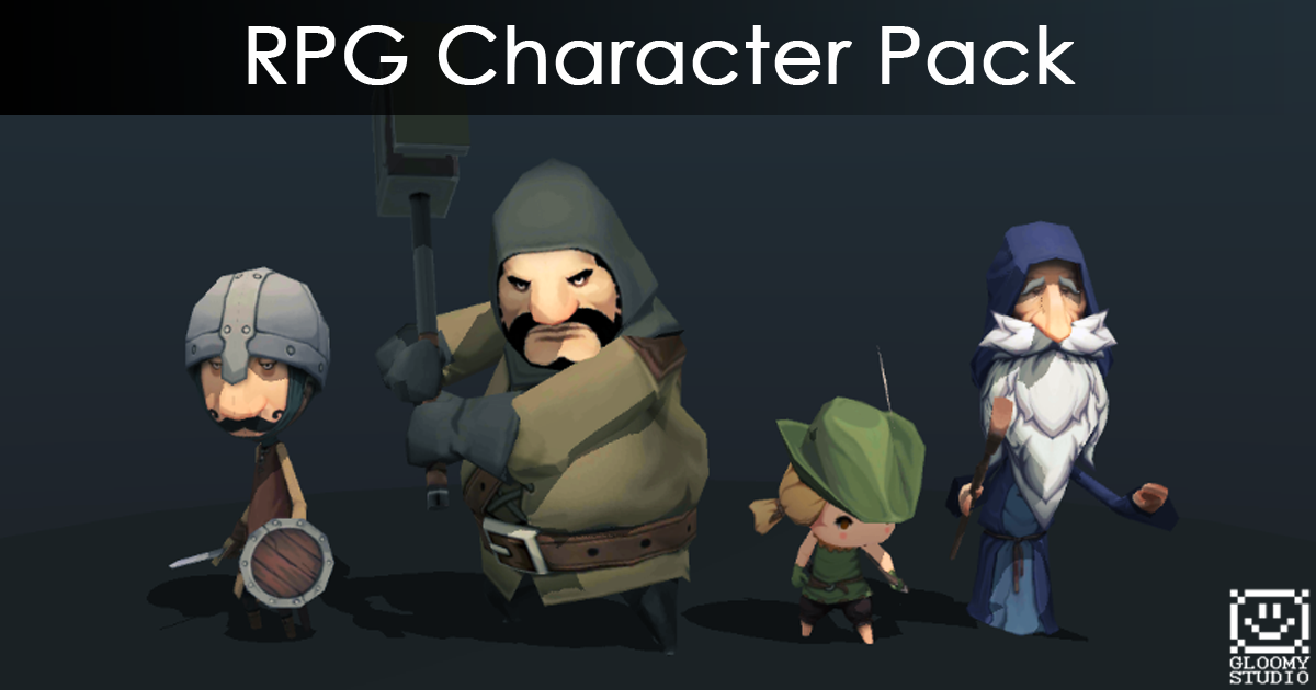 RPG Character Pack 01 + ToonDissolve Shader | Characters | Unity Asset Store