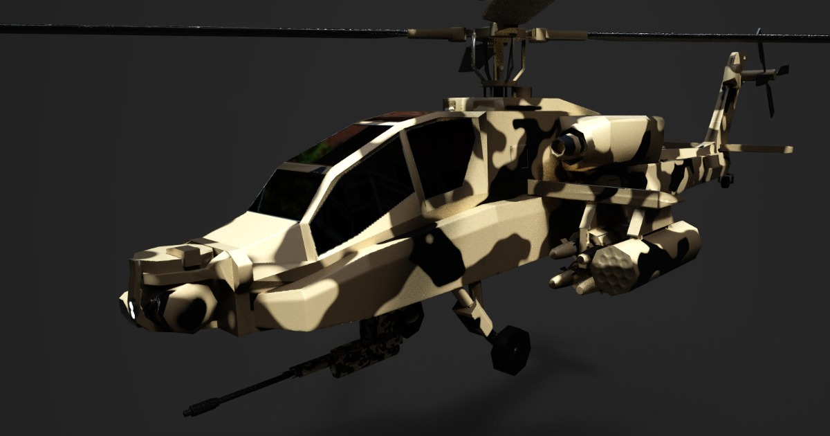RTS: Helicopter Low Poly 01 | 3D Air | Unity Asset Store