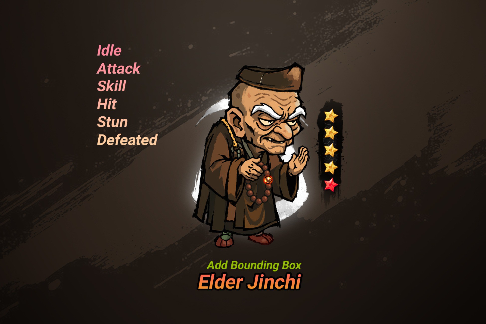 Elder Jinchi_2D Character Spine Animation by RGame Animation