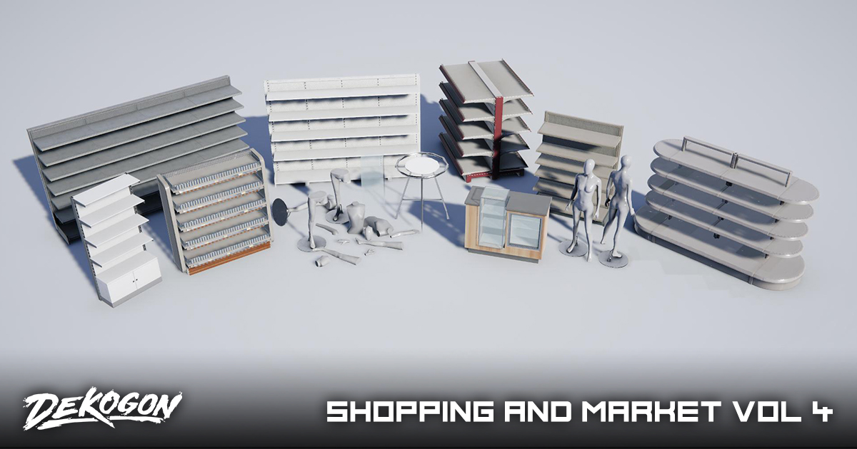 Shopping and Market VOL 4 - Shop Displays | 3D Props | Unity Asset Store